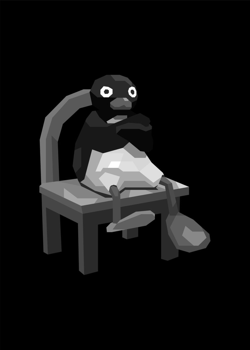 'angry pingu' Poster by Limited edition Exclusive Displate | Displate