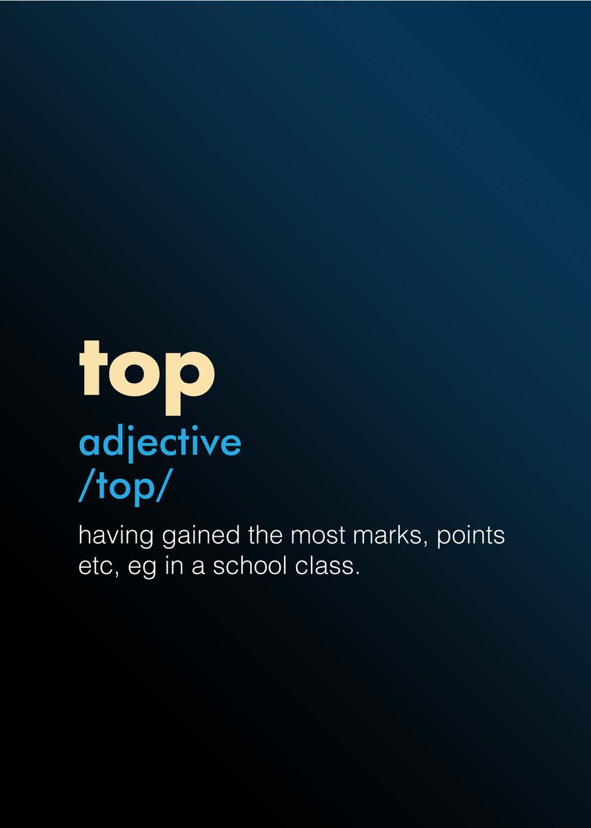 'Top Word Description' Poster, picture, metal print, paint by Viability ...