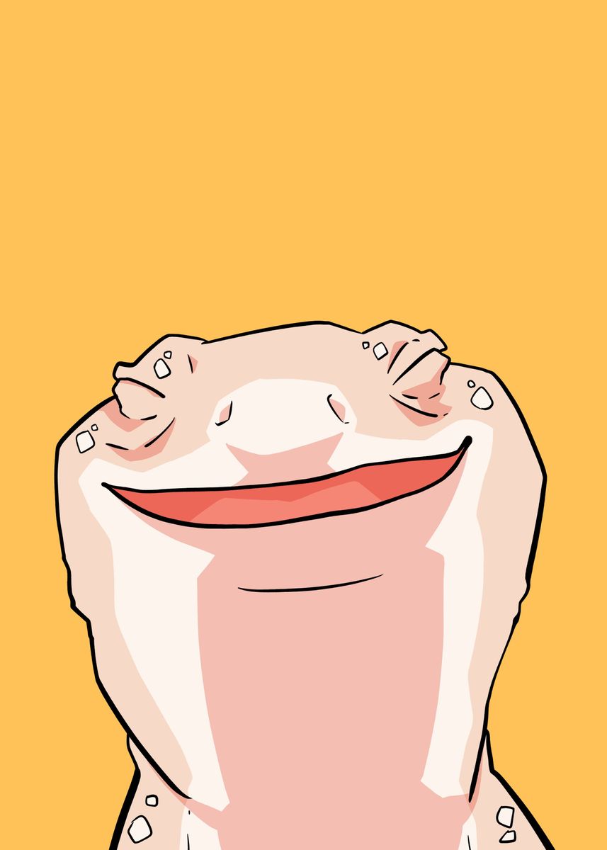 'happy gecko' Poster by hafis ardiansyah | Displate