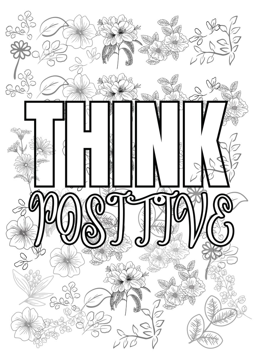 'inspirational quotes think' Poster, picture, metal print, paint by ...