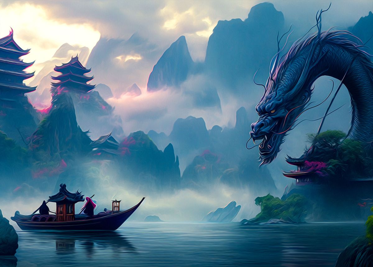 'Dragon' Poster by bds land | Displate