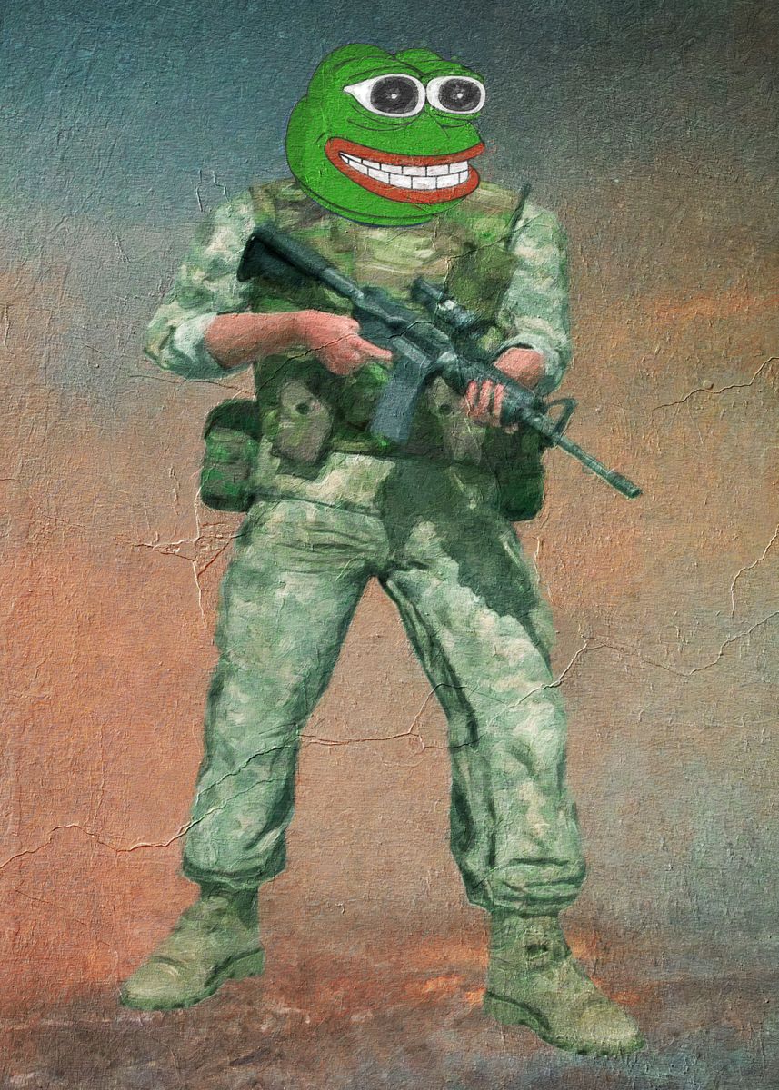 'pepe the frog' Poster, picture, metal print, paint by Meme Daily | Displate