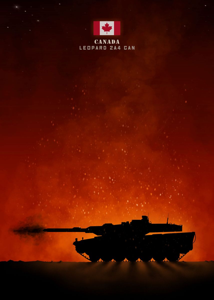'leopard 2a4 canada MBT' Poster, picture, metal print, paint by yunur ...