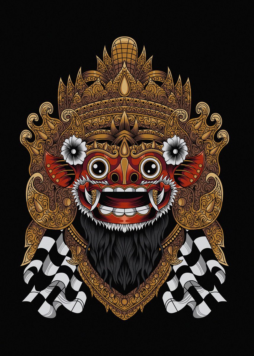 'Barong bali' Poster, picture, metal print, paint by Tran Duc Hieu ...