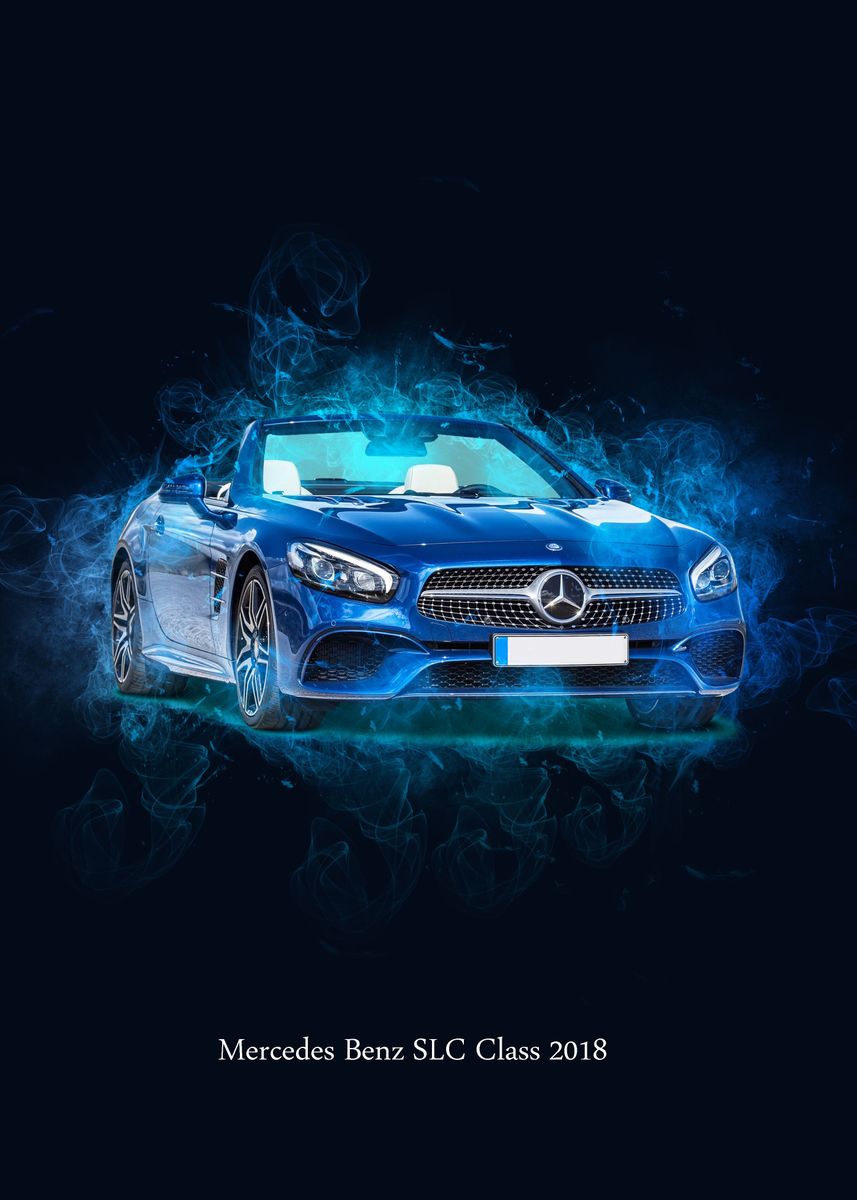 'Mercedes Benz SLC Class ' Poster by Retal | Displate
