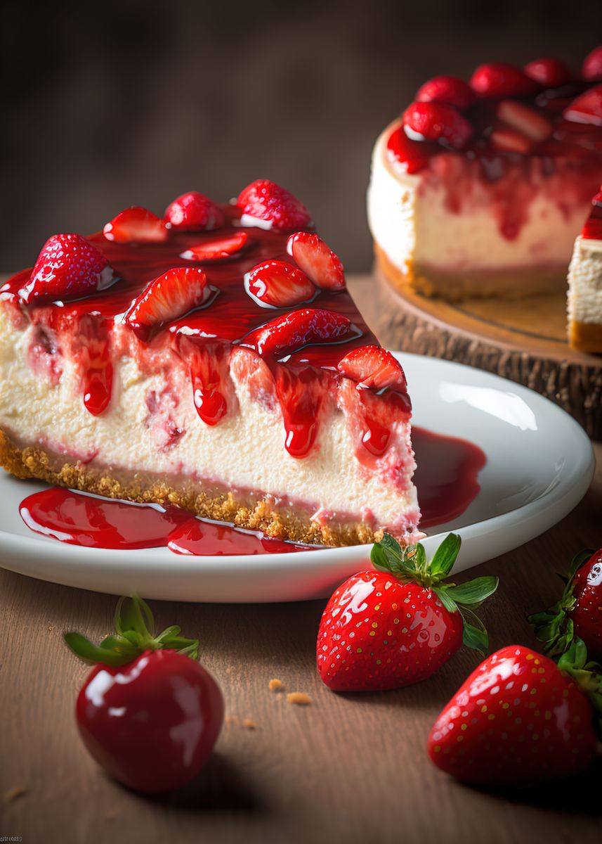 'Strawberry cake ' Poster by King Kean | Displate