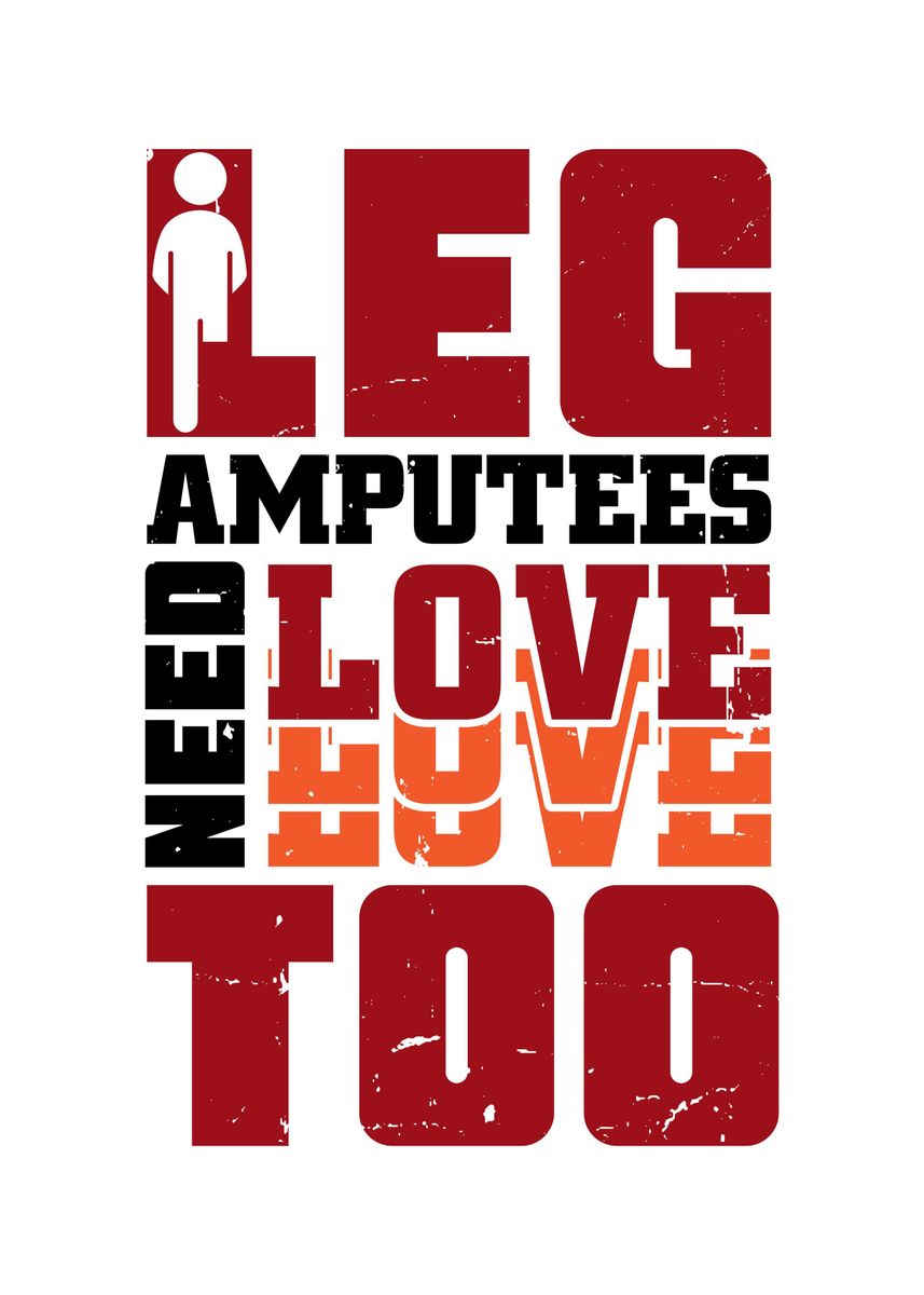 'Leg Amputee' Poster, picture, metal print, paint by Sebastian Wünsche ...