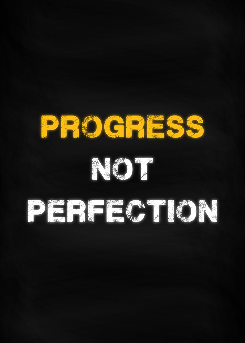 'Motivation Progress' Poster, picture, metal print, paint by dkDesign ...