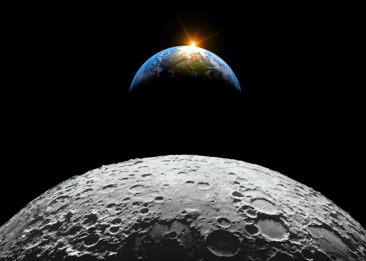 'Earth Rise' Poster by jaydenjtu Nature | Displate