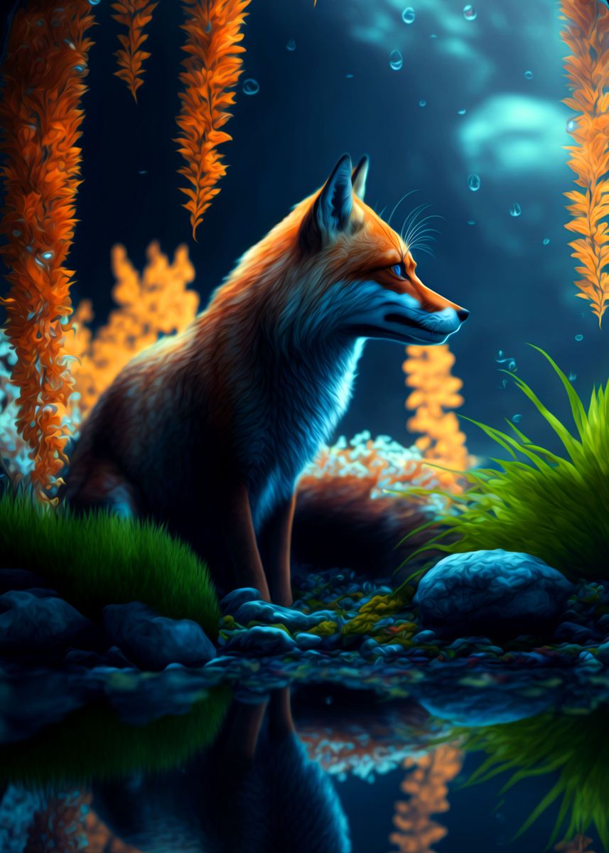 'Fox' Poster by dung nguyen | Displate