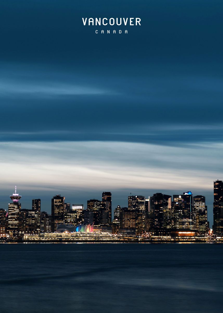 'Vancouver ' Poster, picture, metal print, paint by Explore Universe ...