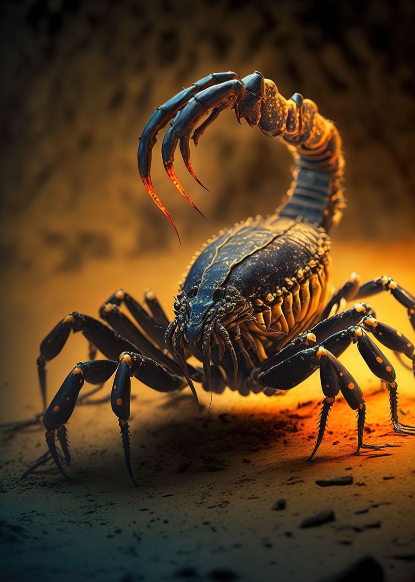 'Scorpion cute animal' Poster by Elysia | Displate