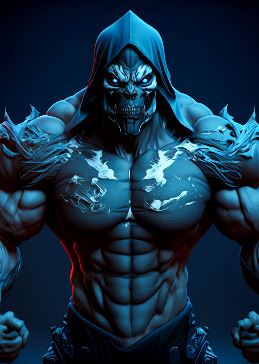 'Skull Warrior Fantasy' Poster, picture, metal print, paint by khac ...