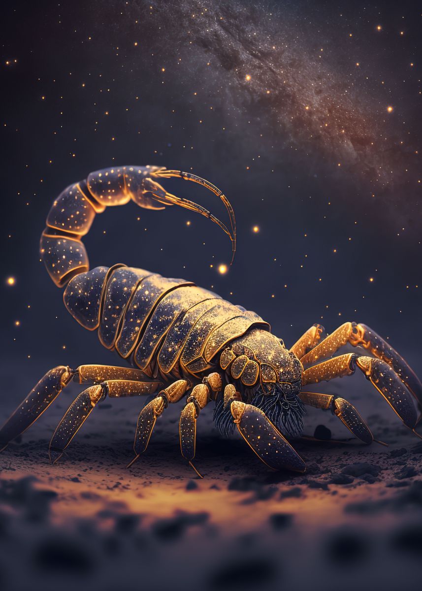 'Scorpion cute animal' Poster, picture, metal print, paint by Elysia ...