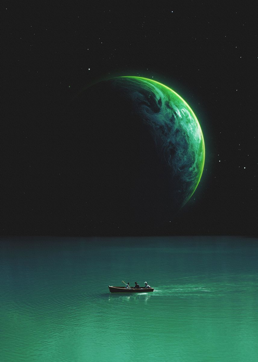 'The Abyss' Poster, picture, metal print, paint by Jess Gaspar | Displate