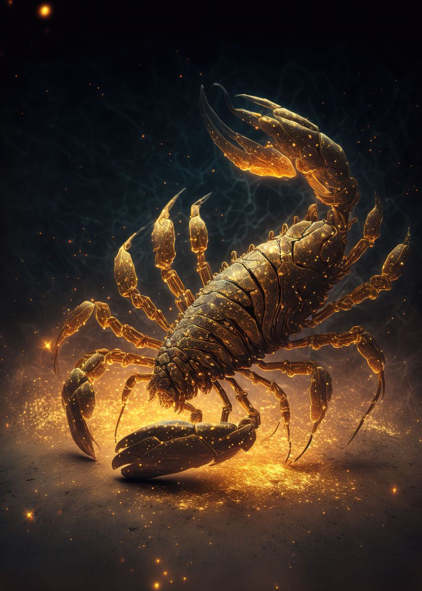 'Scorpion cute animal' Poster, picture, metal print, paint by Elysia ...