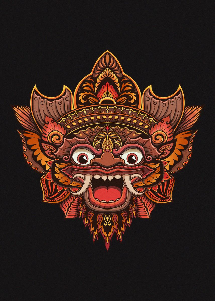 'Barong bali' Poster by Tran Duc Hieu | Displate