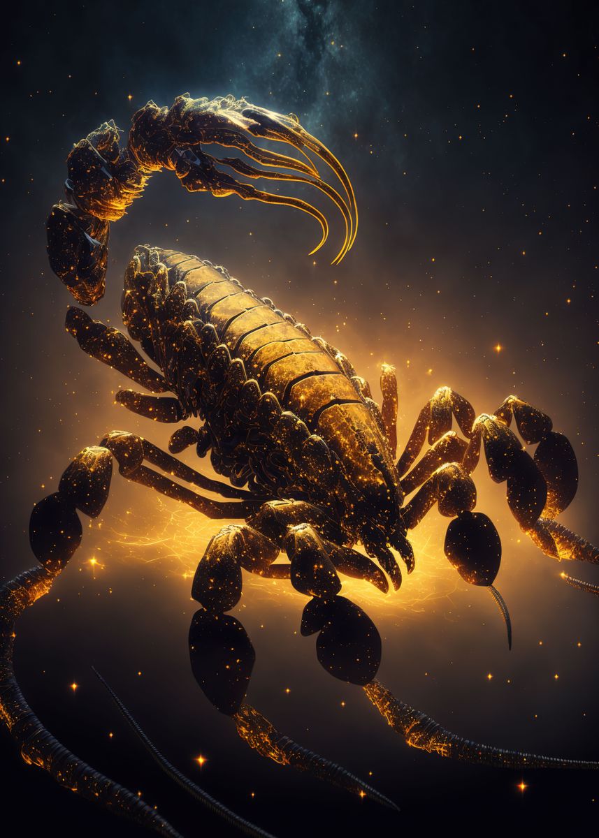 'Scorpion cute animal' Poster, picture, metal print, paint by Elysia ...