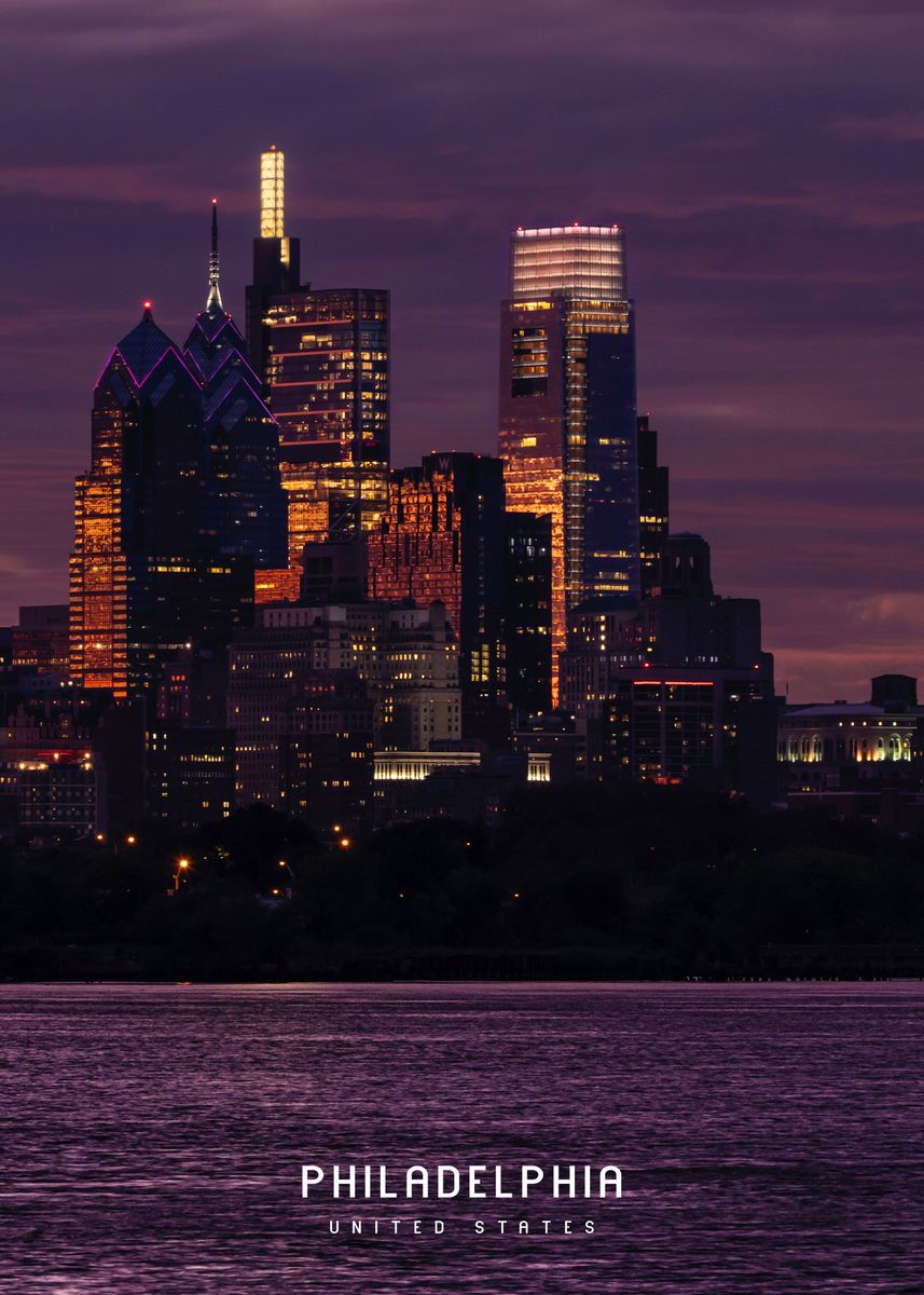 'Philadelphia ' Poster by Famous City | Displate