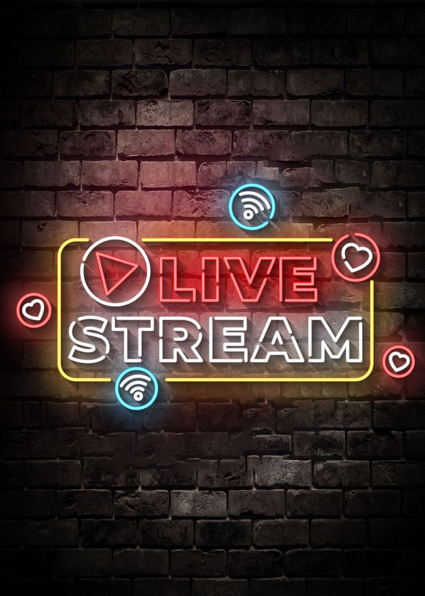 'Live Stream Quotes' Poster, picture, metal print, paint by 5Fine ...