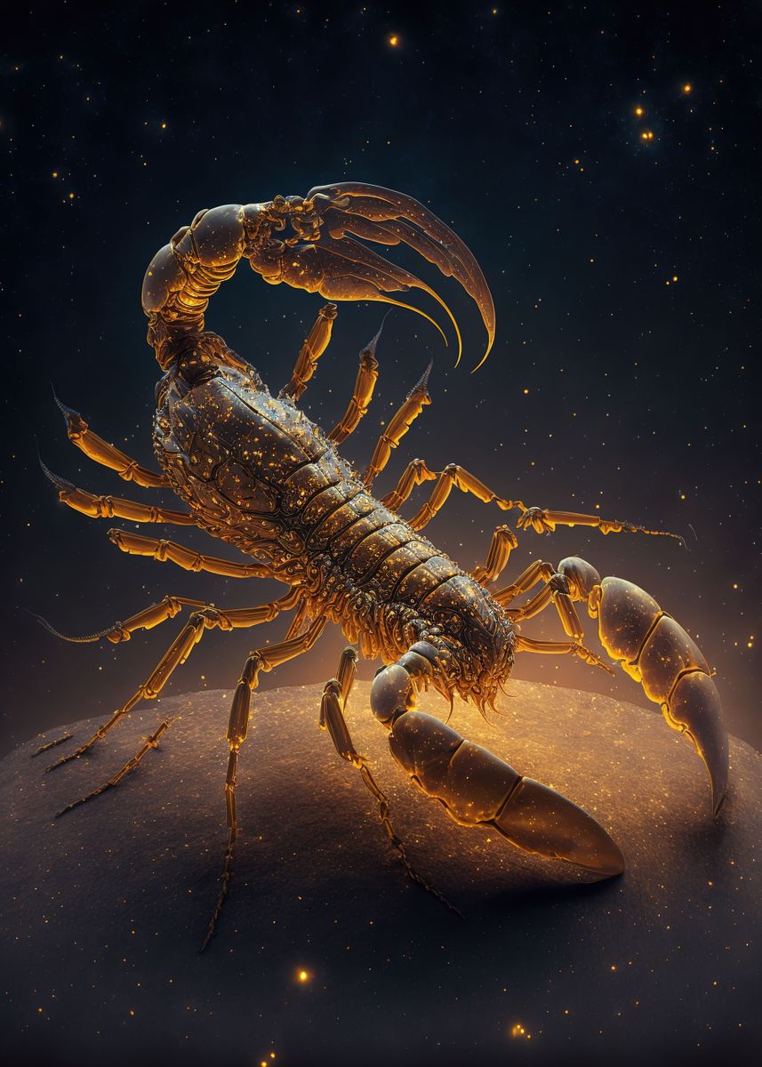 'Scorpion cute animal' Poster, picture, metal print, paint by Elysia ...