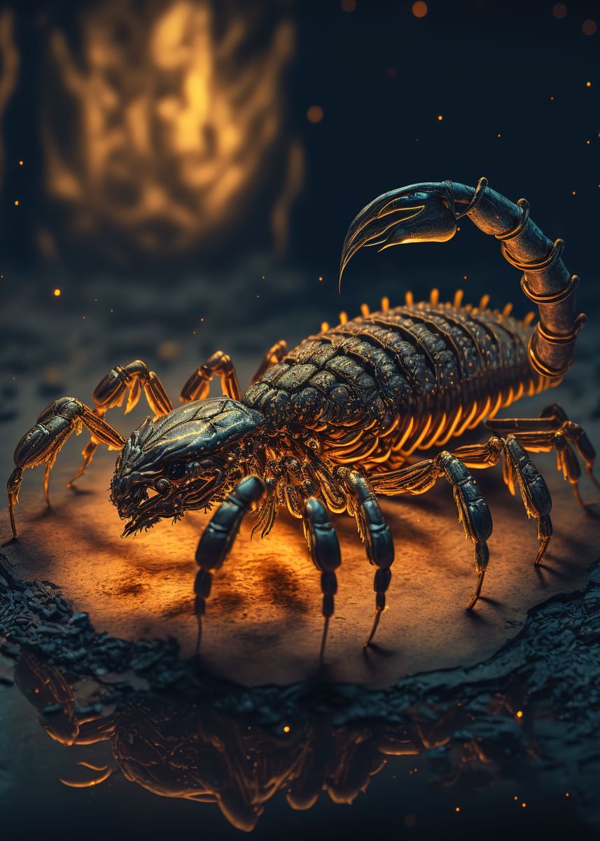 'Scorpion cute animal' Poster by Eudora | Displate