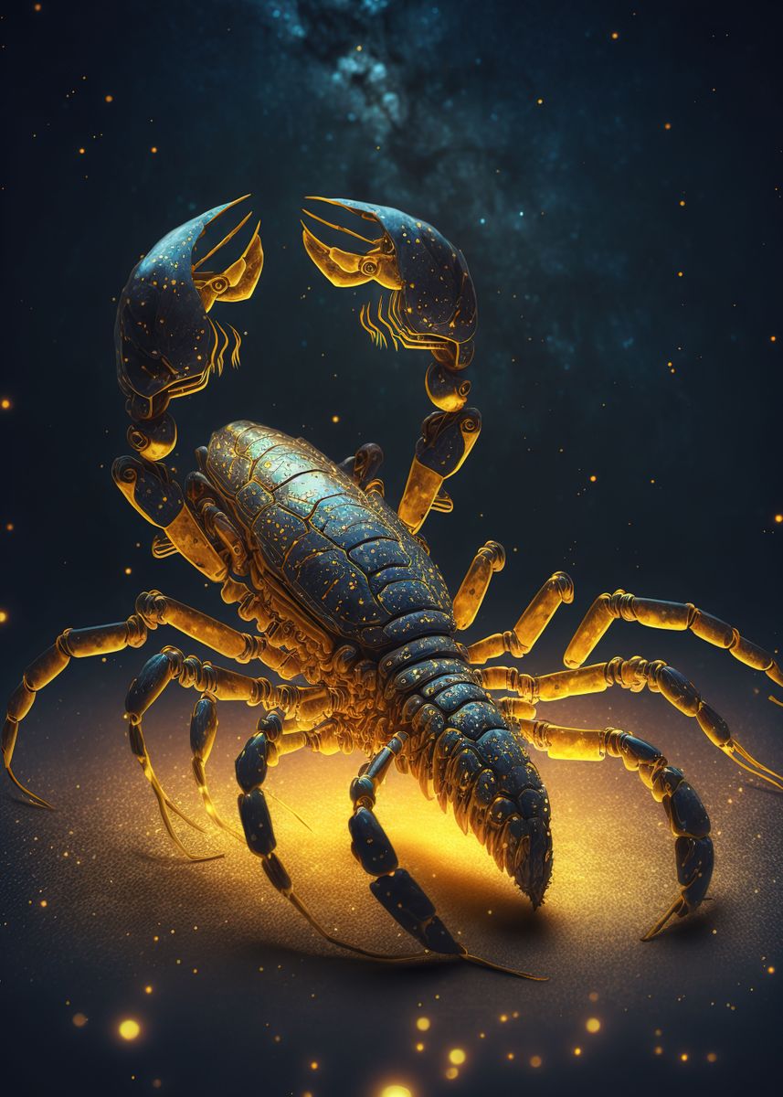 'Scorpion cute animal' Poster, picture, metal print, paint by Elysia ...