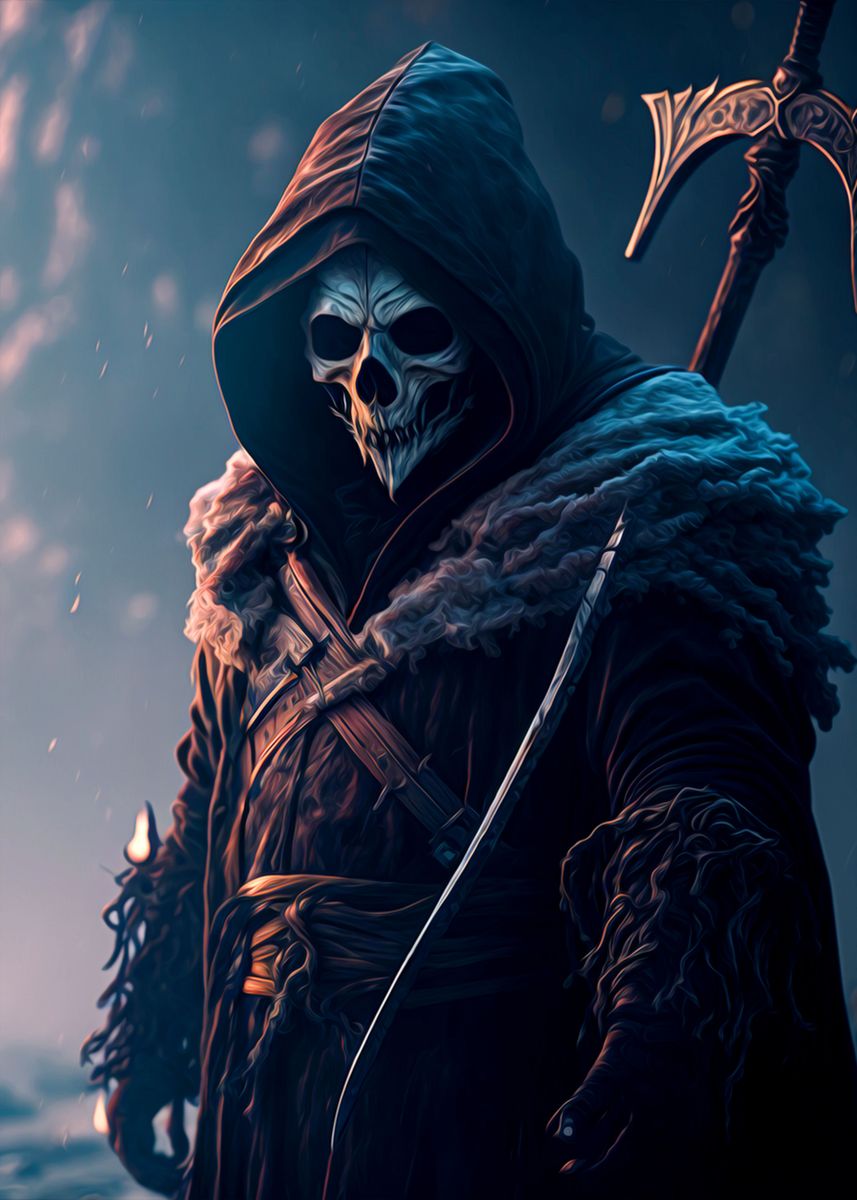 'Skull Warrior Fantasy' Poster, picture, metal print, paint by khac ...