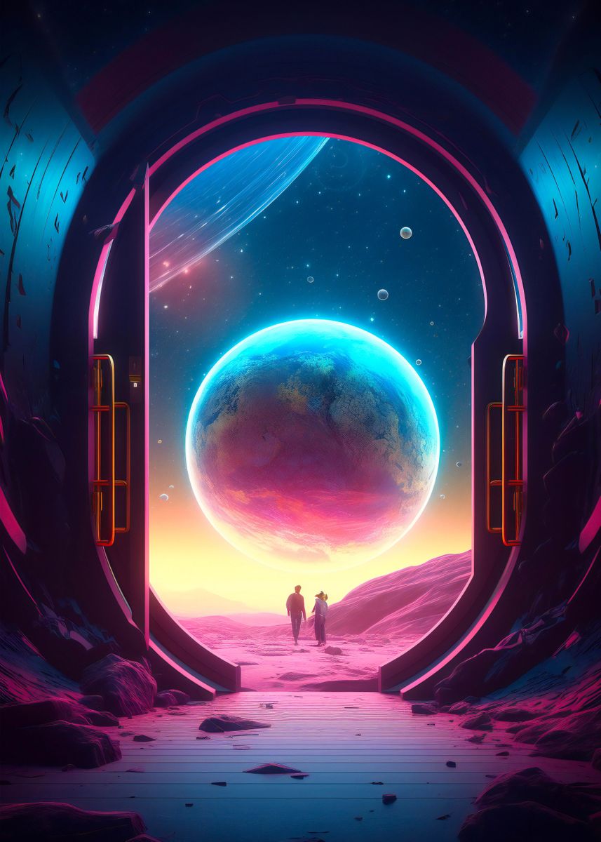 'Wandering Astral Forest' Poster, picture, metal print, paint by ...