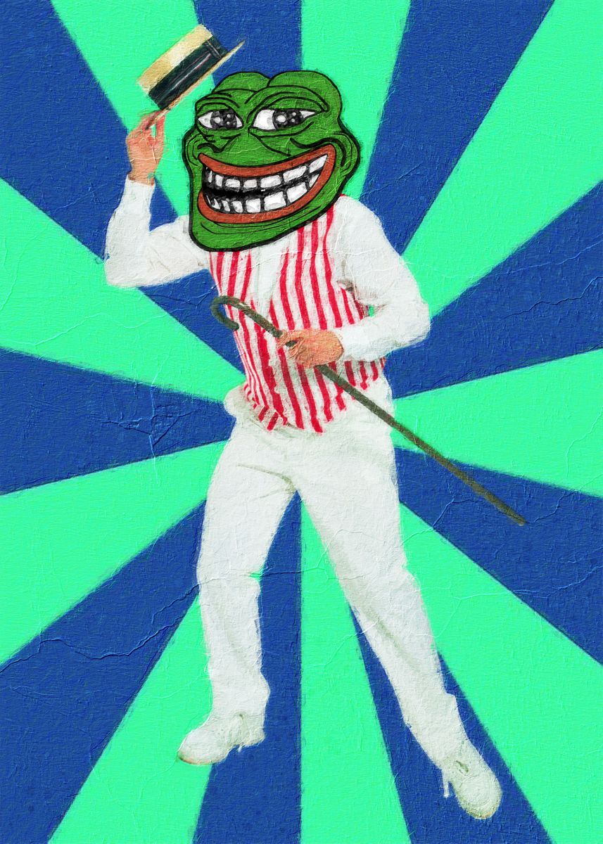 'pepe the frog' Poster, picture, metal print, paint by Meme Daily ...