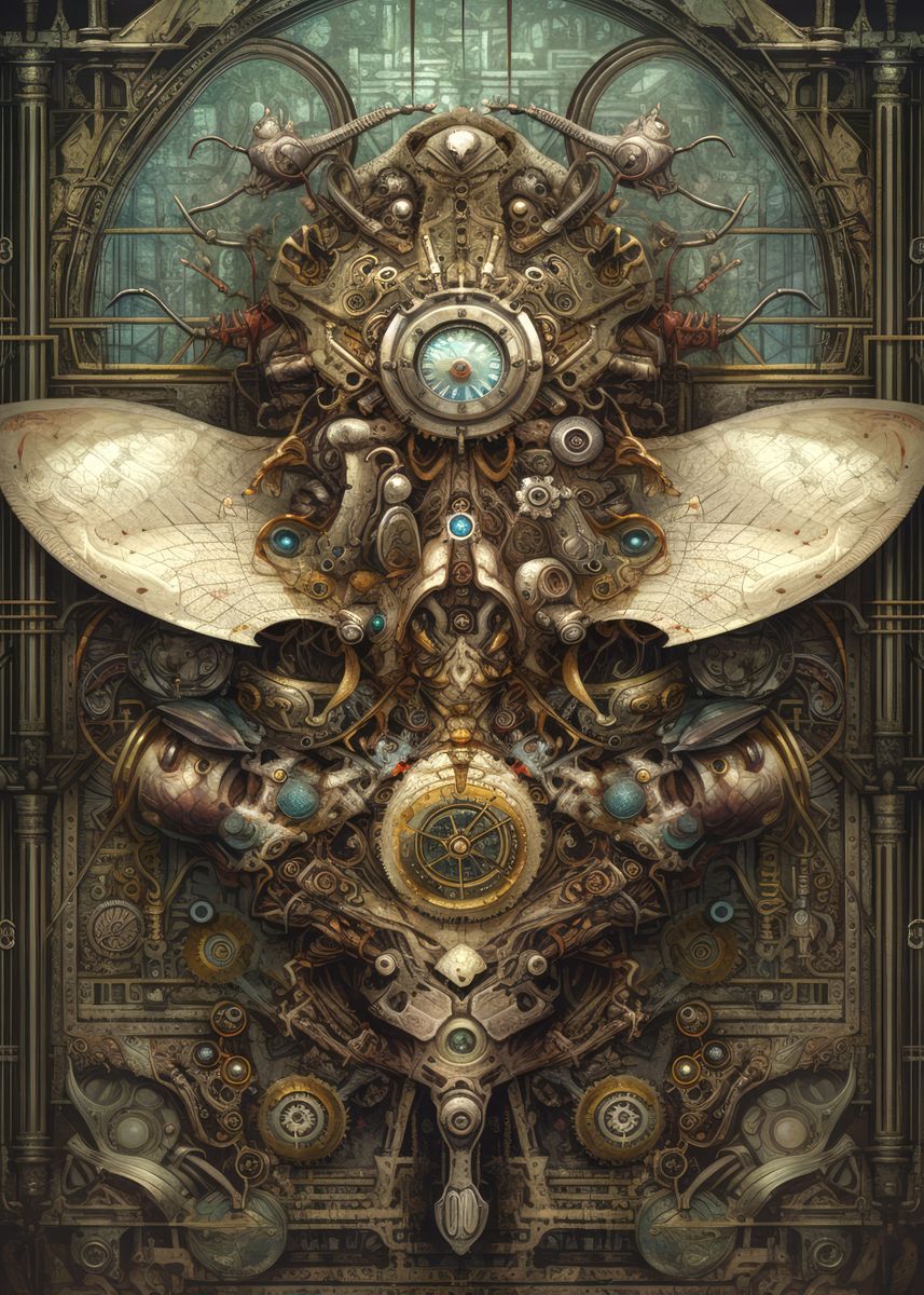 'Strange Winged Machine' Poster, picture, metal print, paint by Kingdom ...