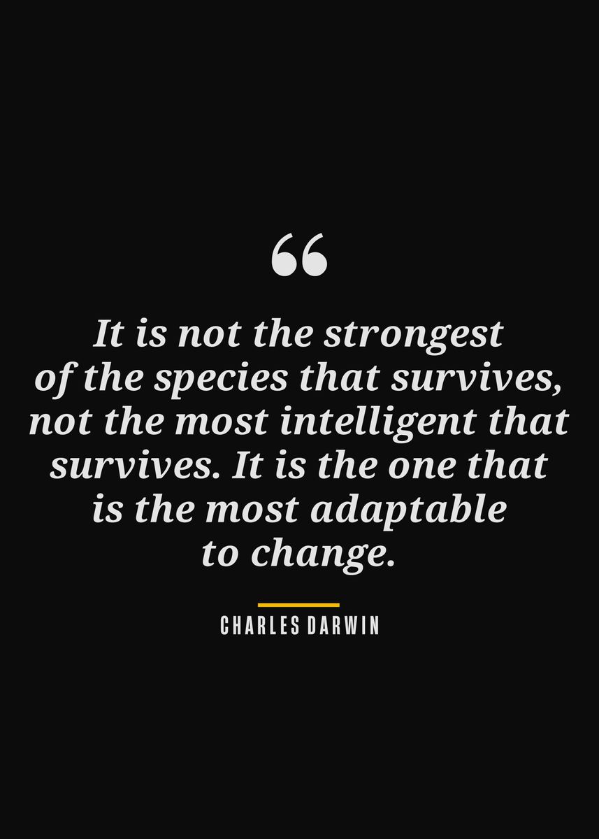 'Charles Darwin Quotes ' Poster, picture, metal print, paint by LANZZ ...