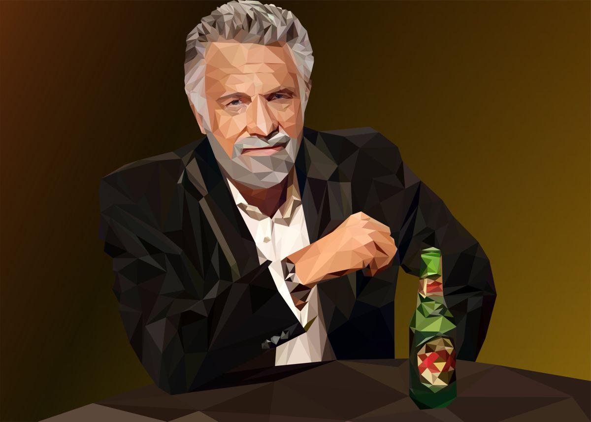 'interesting man meme' Poster by Lowpoly Posters | Displate