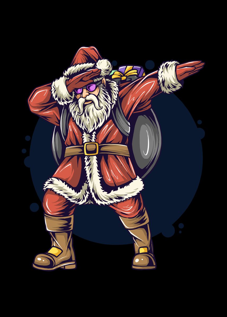 'Christmas santa claus' Poster by SheldonBennett Studio | Displate