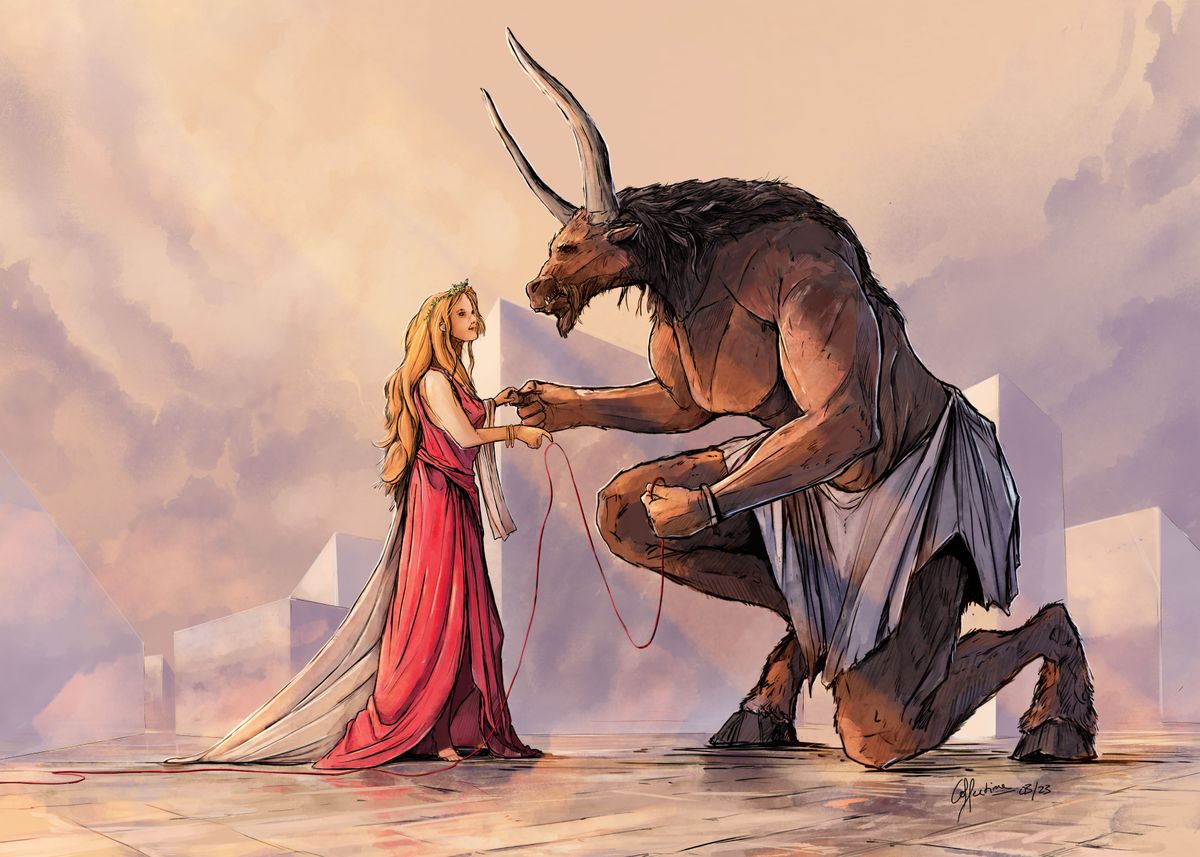 'Minotaur Character' Poster by CoffeeTime | Displate