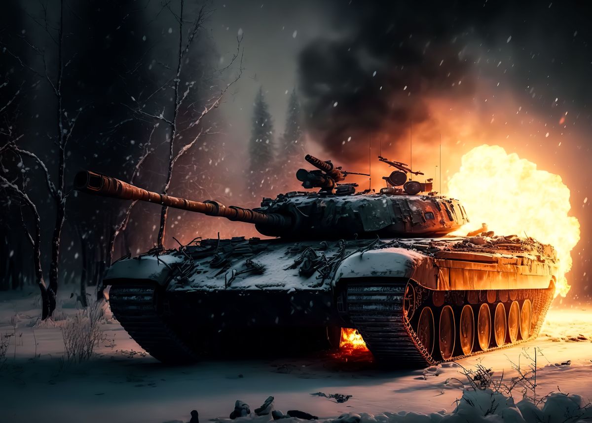 'Battle Tank' Poster by Luke Emery | Displate