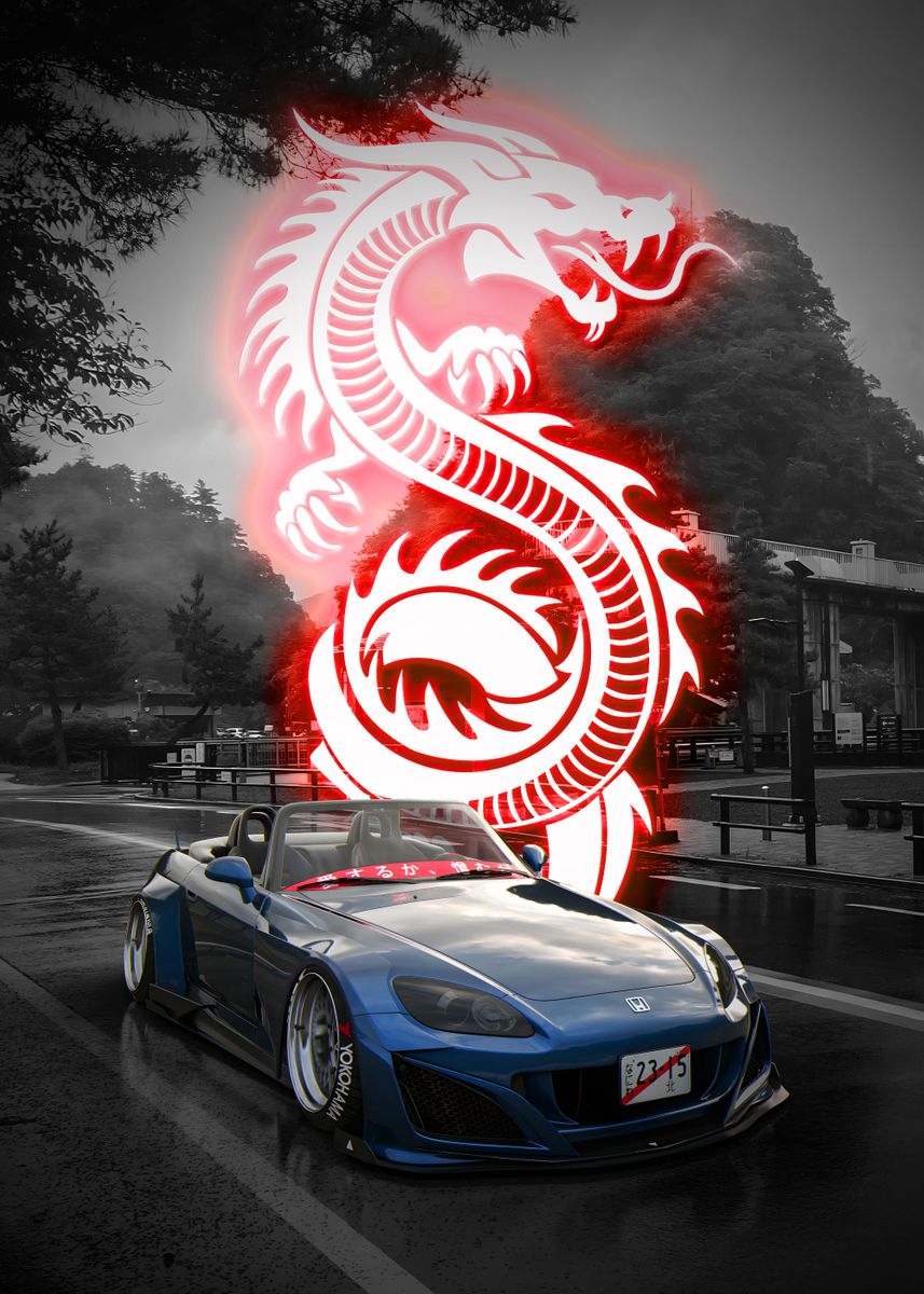'Honda s2000' Poster, picture, metal print, paint by Magic Art | Displate