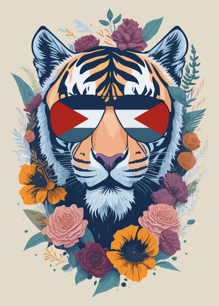'Palestinian Lion' Poster, picture, metal print, paint by Assef | Displate