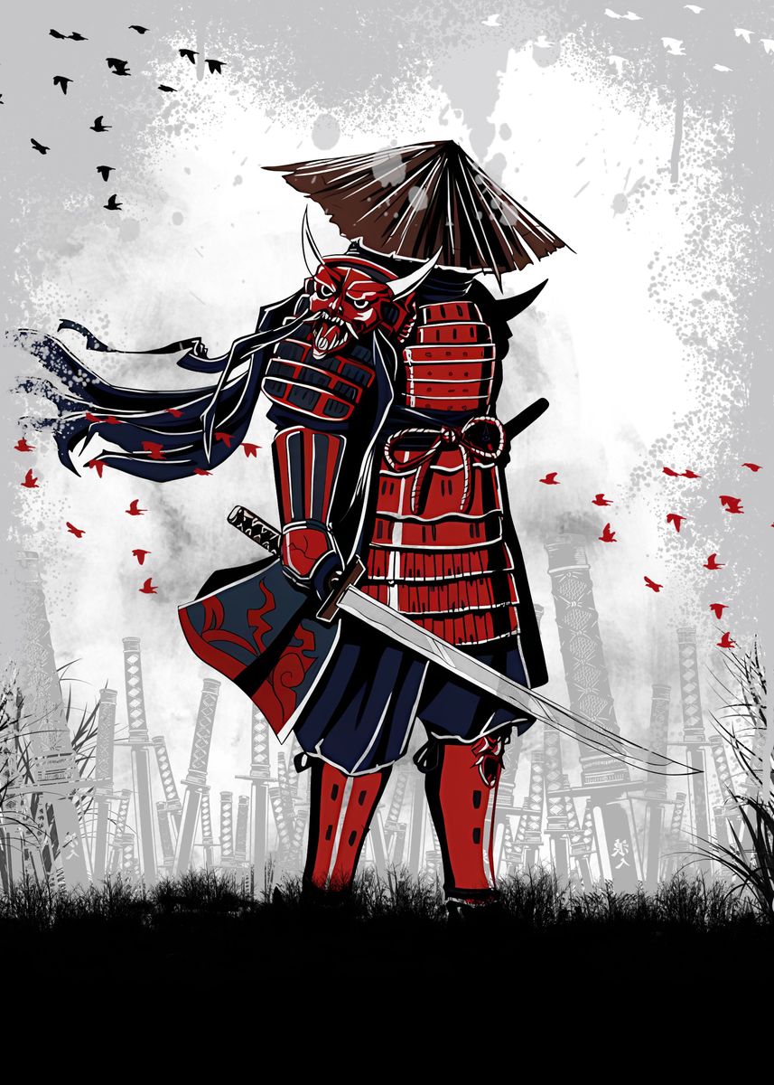 'samurai armor' Poster, picture, metal print, paint by SAIDI ARTWORKS ...
