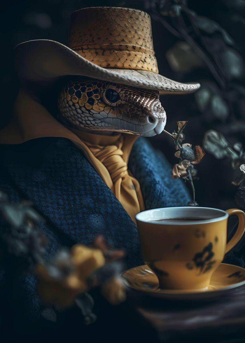 'Cinematic Snake' Poster, picture, metal print, paint by Examm Studios ...