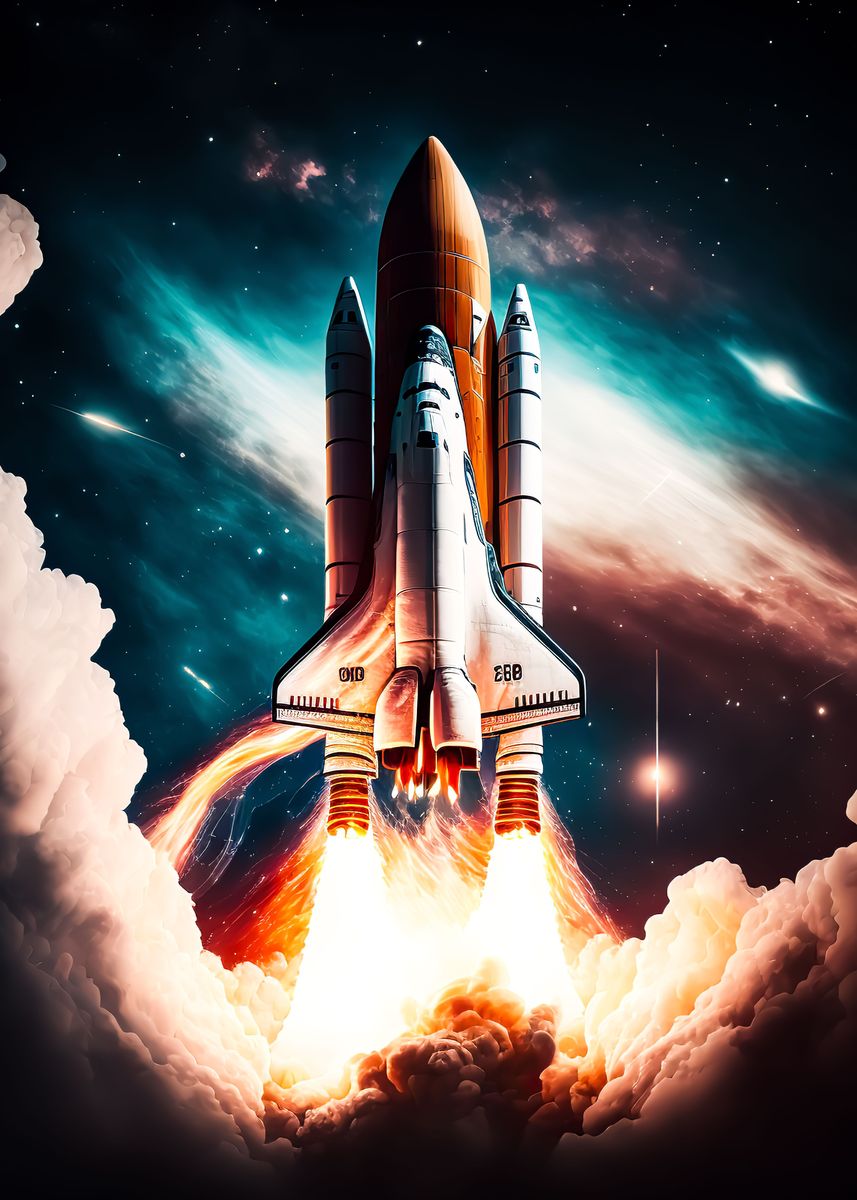 'Space Shuttle' Poster, picture, metal print, paint by Mahi Gardner ...