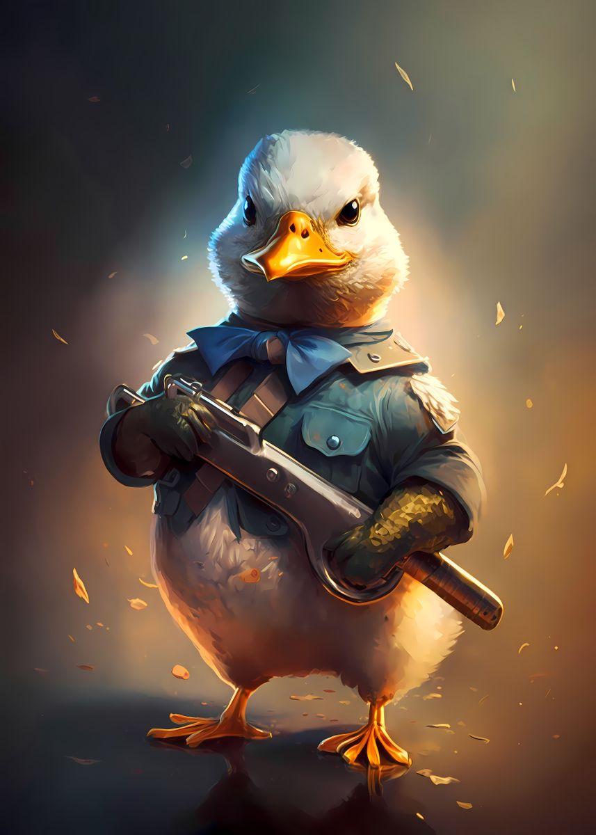 'Soldier Baby Duck' Poster by Luong Phat | Displate