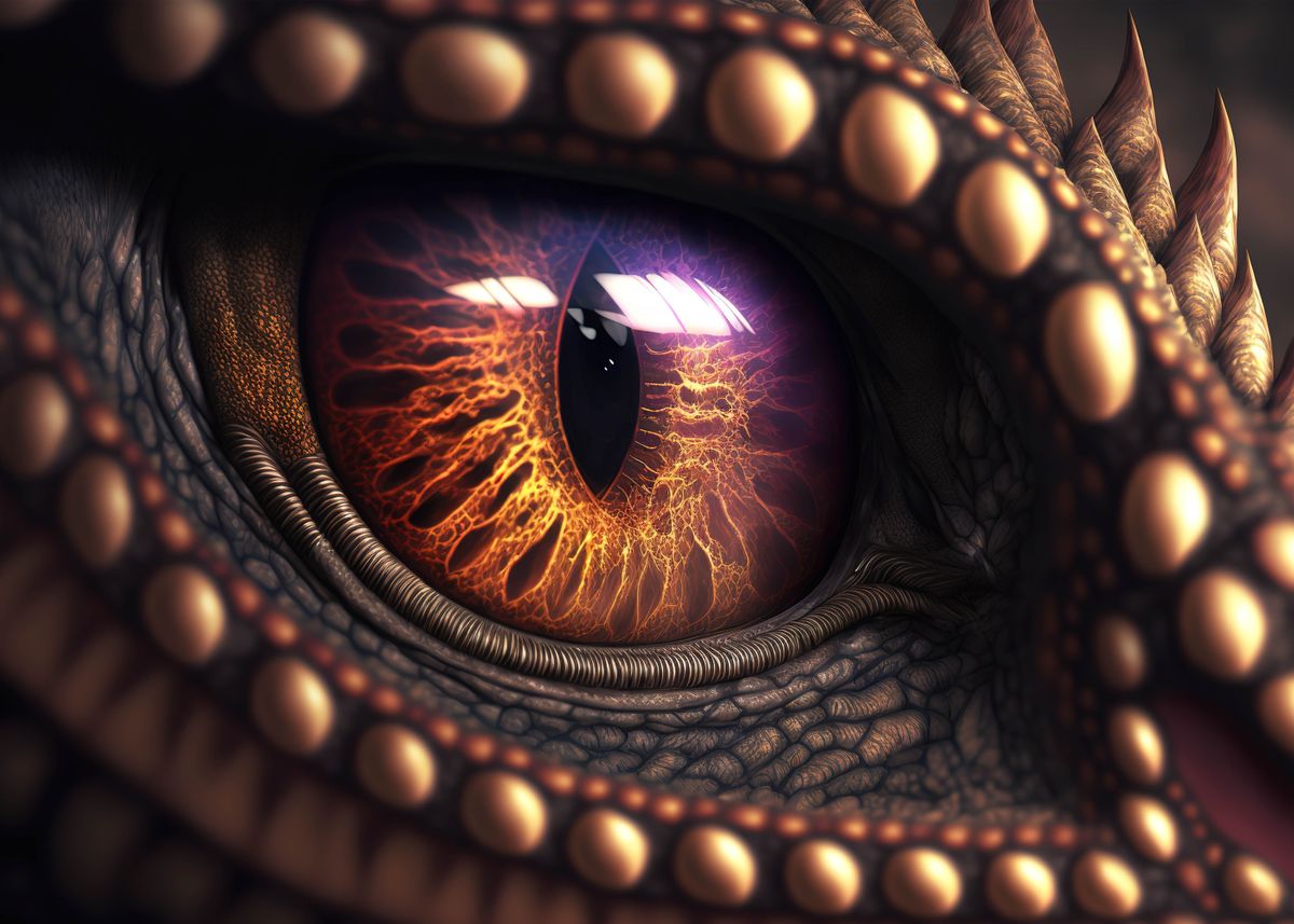 'Dragon Eyes' Poster by MatiasCurrie | Displate