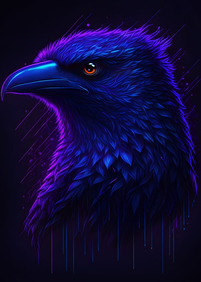 'The Ravens Head' Poster by Patrick Geiss | Displate