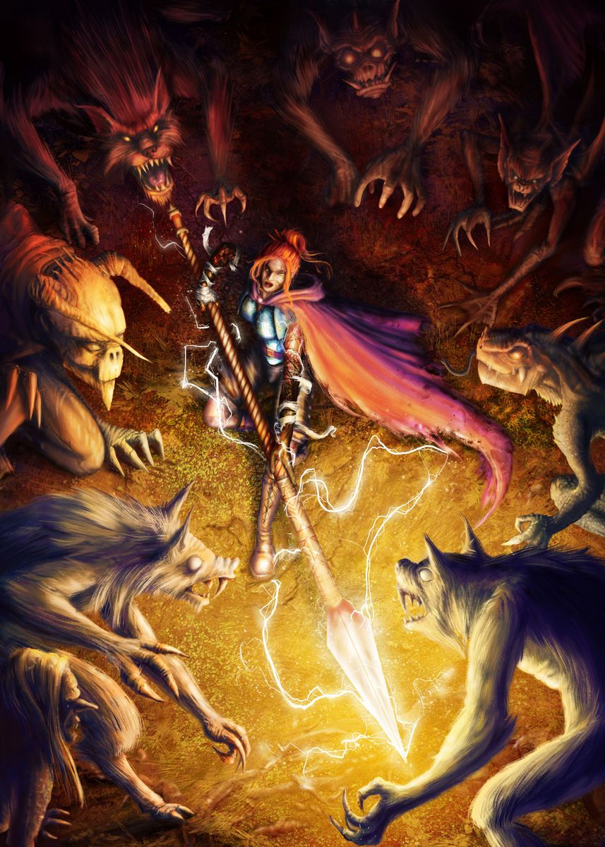 'The Ambush ' Poster, picture, metal print, paint by Rene Trujillo ...