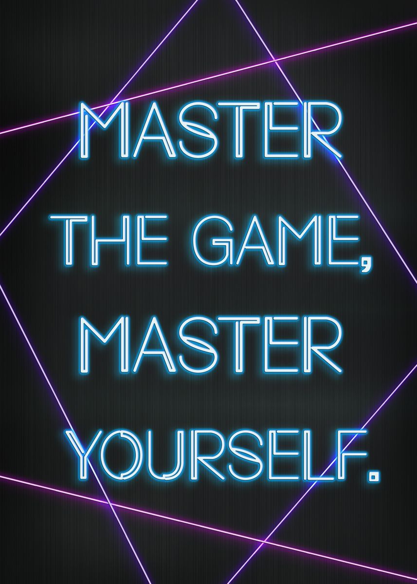 'Master the game' Poster, picture, metal print, paint by XandYart ...