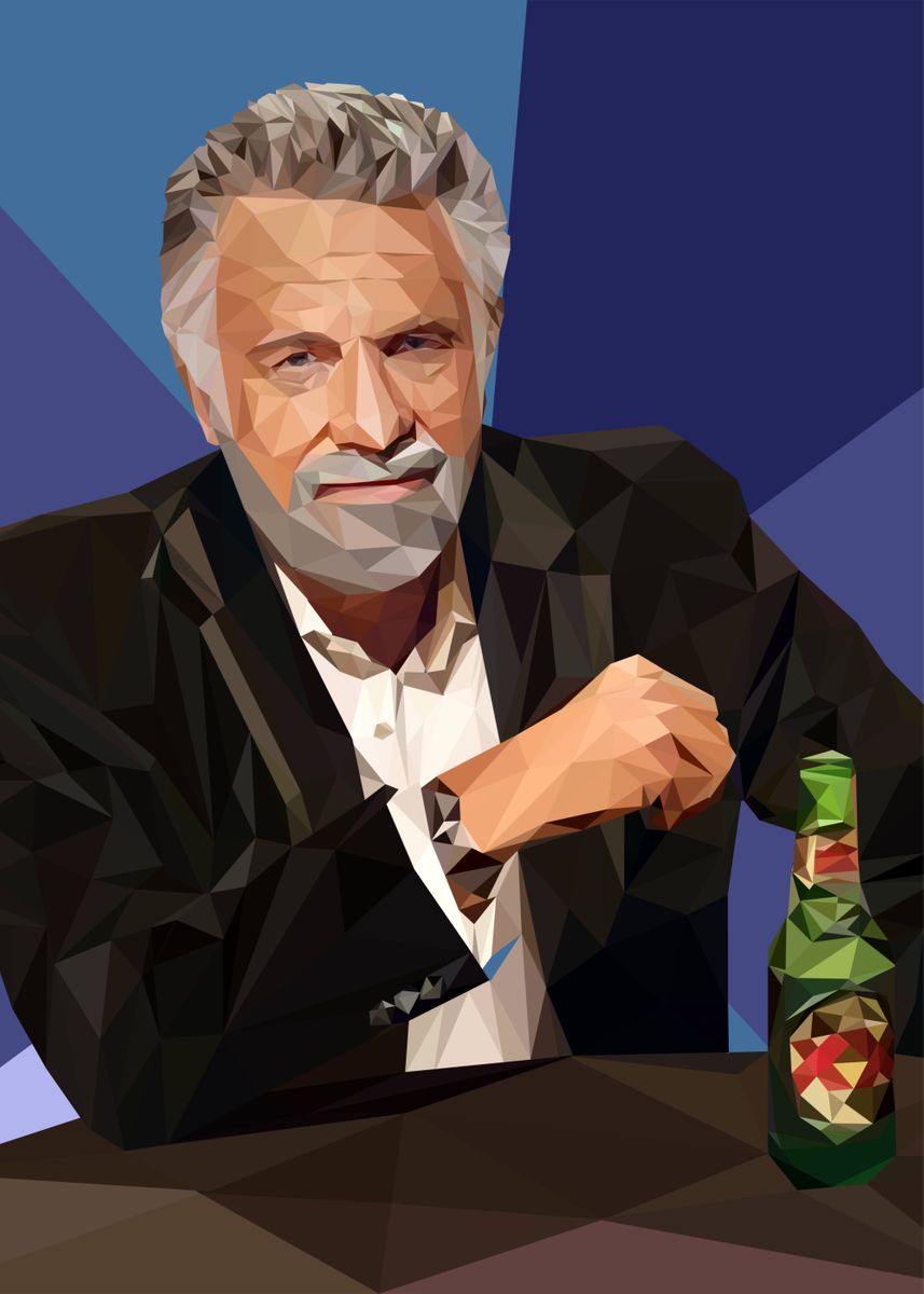 'most interesting man meme' Poster, picture, metal print, paint by ...