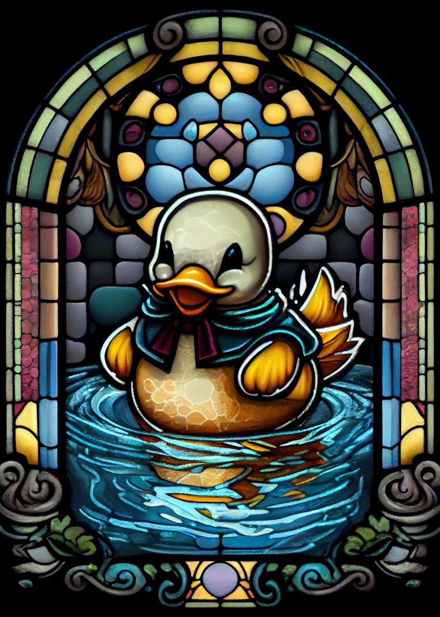 'Rubber Duck Bath Duck' Poster, picture, metal print, paint by ...