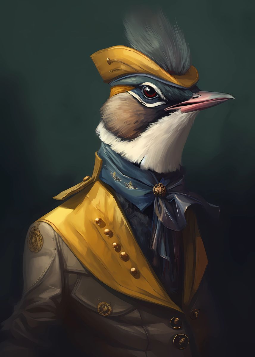 'Warbler Winsome' Poster, picture, metal print, paint by Leah Decor ...