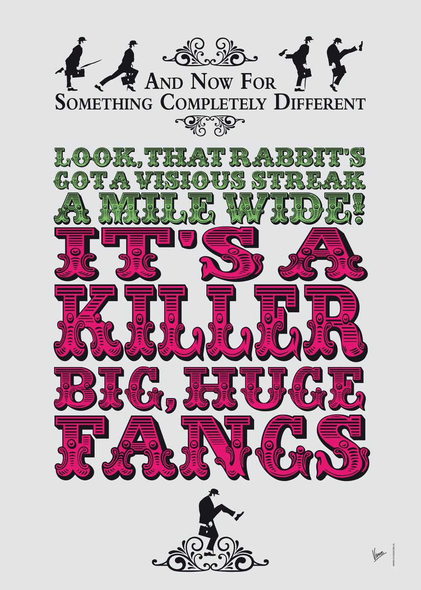 'No06 My Silly Quote Poster' Poster, picture, metal print, paint by ...